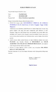 Template Cover, Lembar Pengesahan dan Surat Pernyataan Disertasi ...